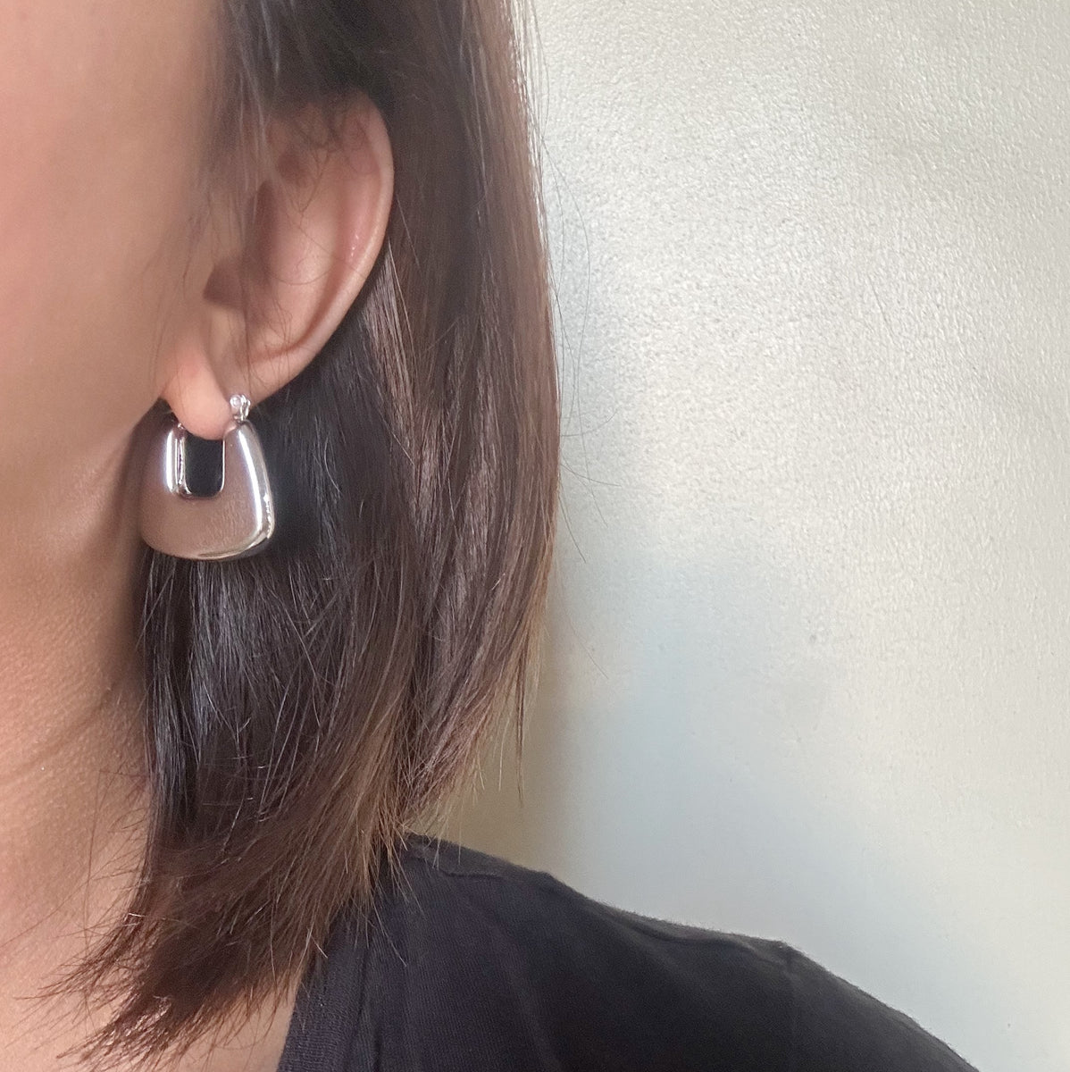 Sandra Silver Hoops (pre- order) – Castles and Pastels